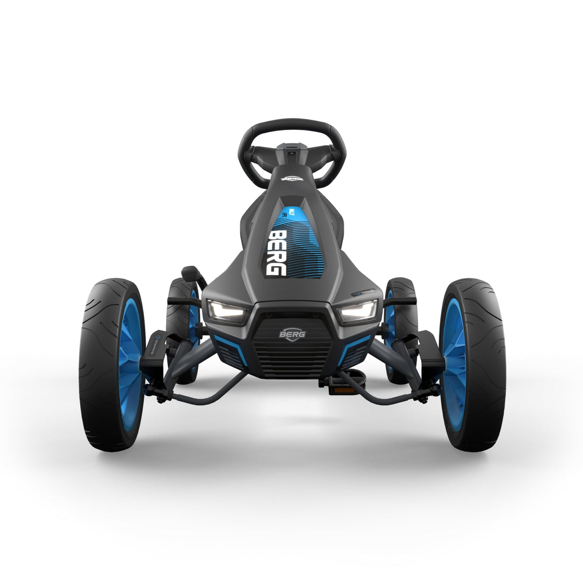 BERG Rally APX Blue | Go-Kart with LED Lights & Soundbox | Little Gliders