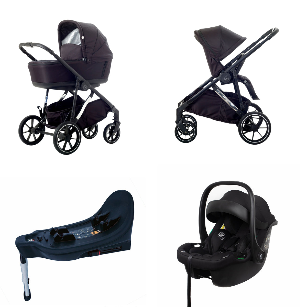 Mee-go Uno+ Twin Pushchair | Twin Travel System with ISOFIX | Little ...